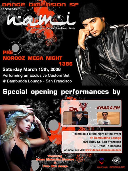 Nami Norooz Party event · Sat, March 15, 2008 · Bambudda Lounge ...