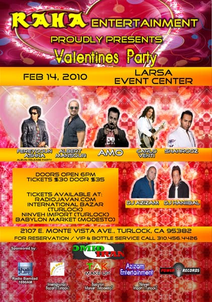 Valentine's Day Party event · Sun, February 14, 2010 · Larsa Event ...