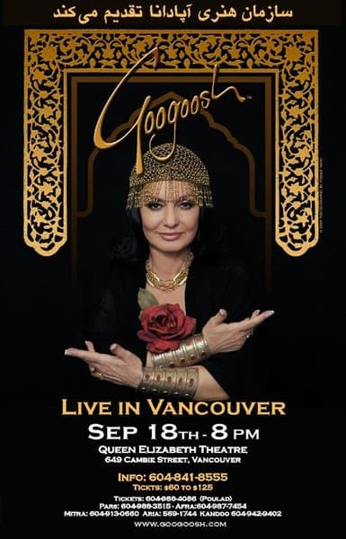 Googoosh Live in Concert event · Sat, September 18, 2010 · Queen ...
