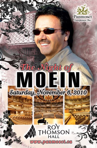 The Night of Moein event · Sat, November 6, 2010 · Roy Thomson Hall ...