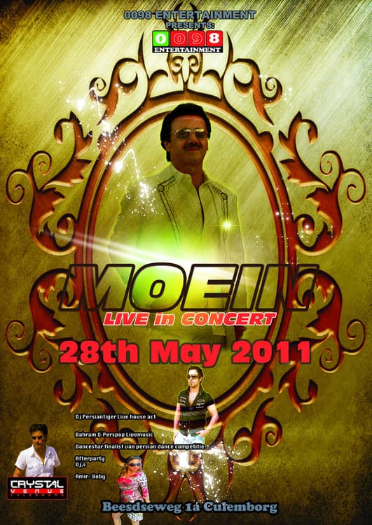 Moein Live In Concert event · Sat, May 28, 2011 · Crystalvenue ...