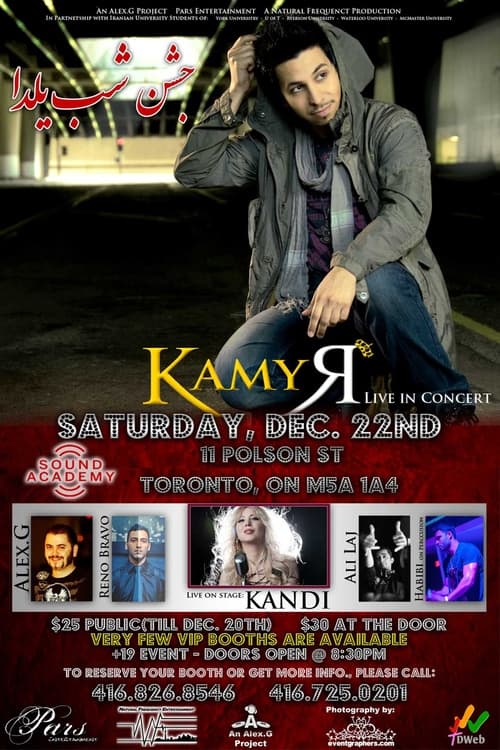 Yalda Party - KamyR live in toronto event · Sat, December 22, 2012 ...