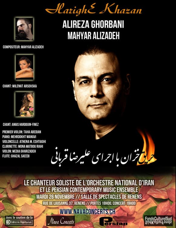 Alireza Ghorbani Live In Concert event · Tue, November 26, 2013 · Salle ...