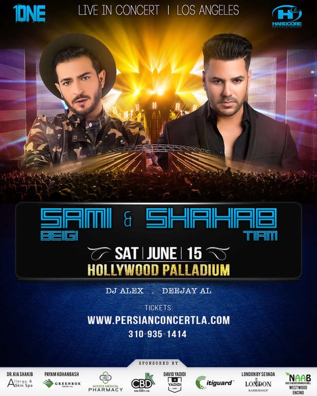 Sami Beigi & Shahab Tiam Live in Los Angeles event · Sat, June 15, 2019 ...