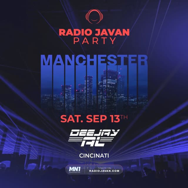 Radio Javan Party in Manchester event · Sat, September 13, 2025 · MN1 ...